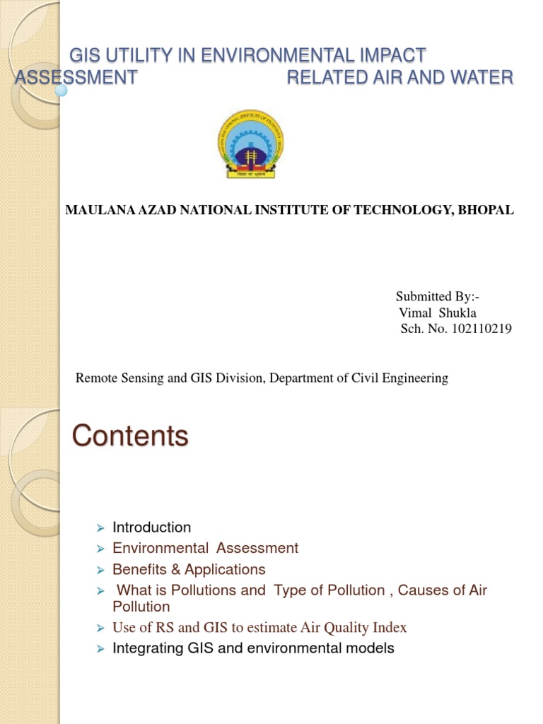 GIS in Environmental Impact Assessment | PDF | Geographic Information ...