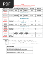 Icse 2025 Timetable | PDF
