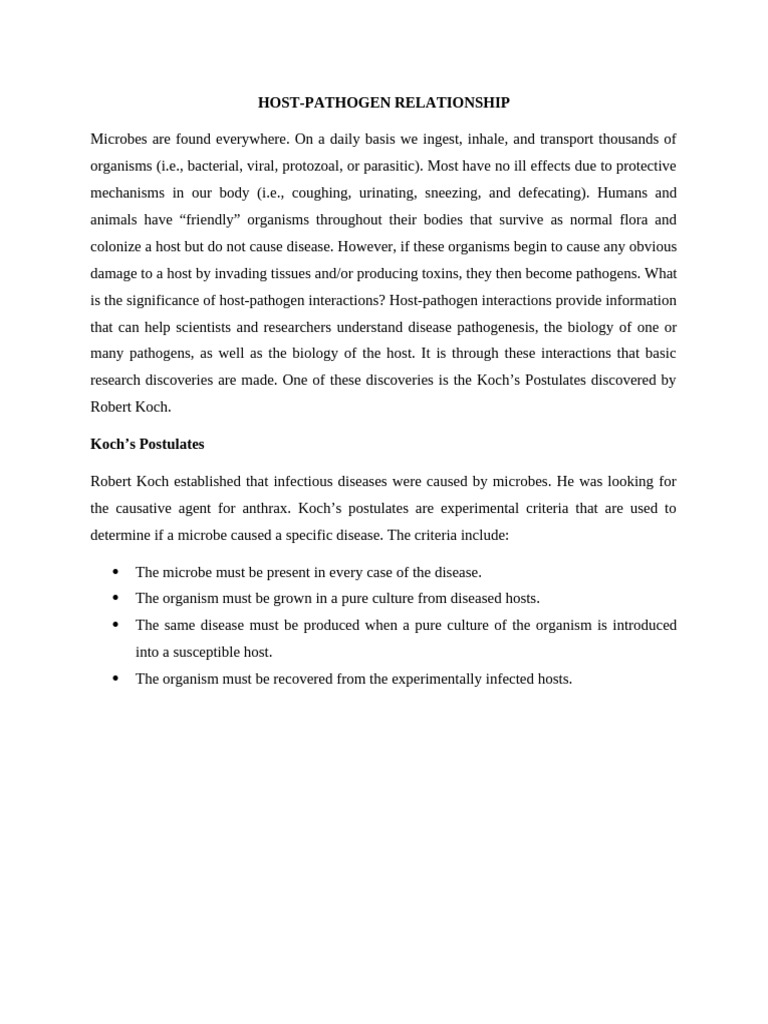 Understanding Host-Pathogen Interactions | PDF | Infection | Immune System