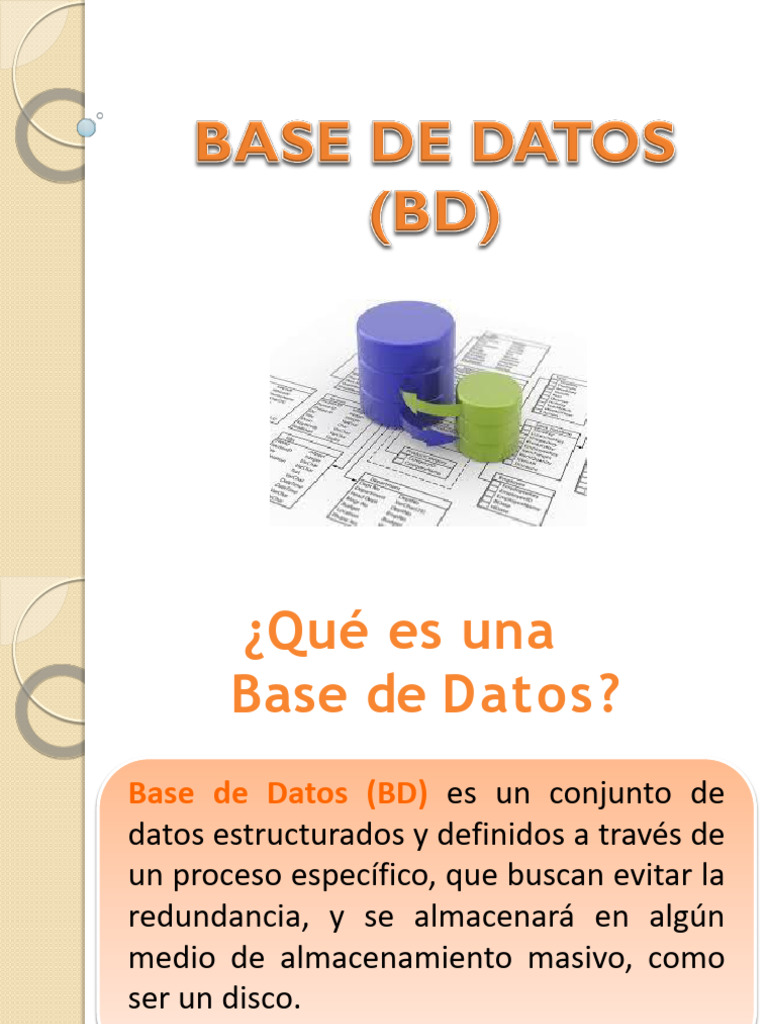 Introduccion A La Base de Datos BD1 | PDF | Datos | Bases de datos
