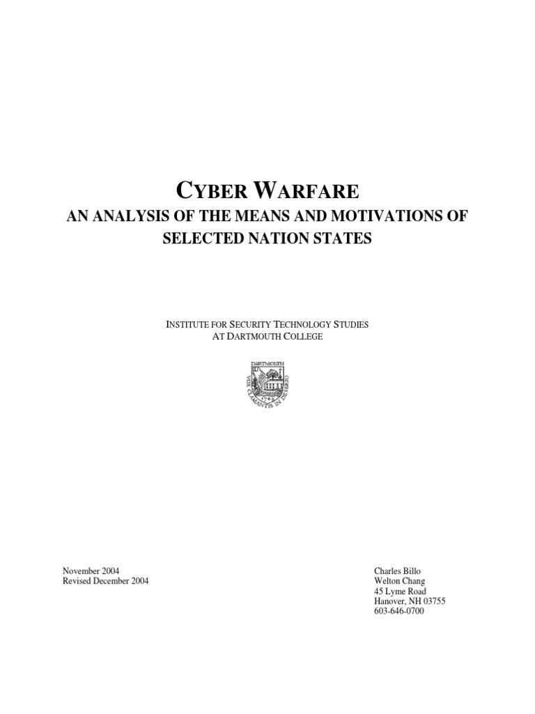 Cyber Warfare | PDF | Cyberwarfare | Security