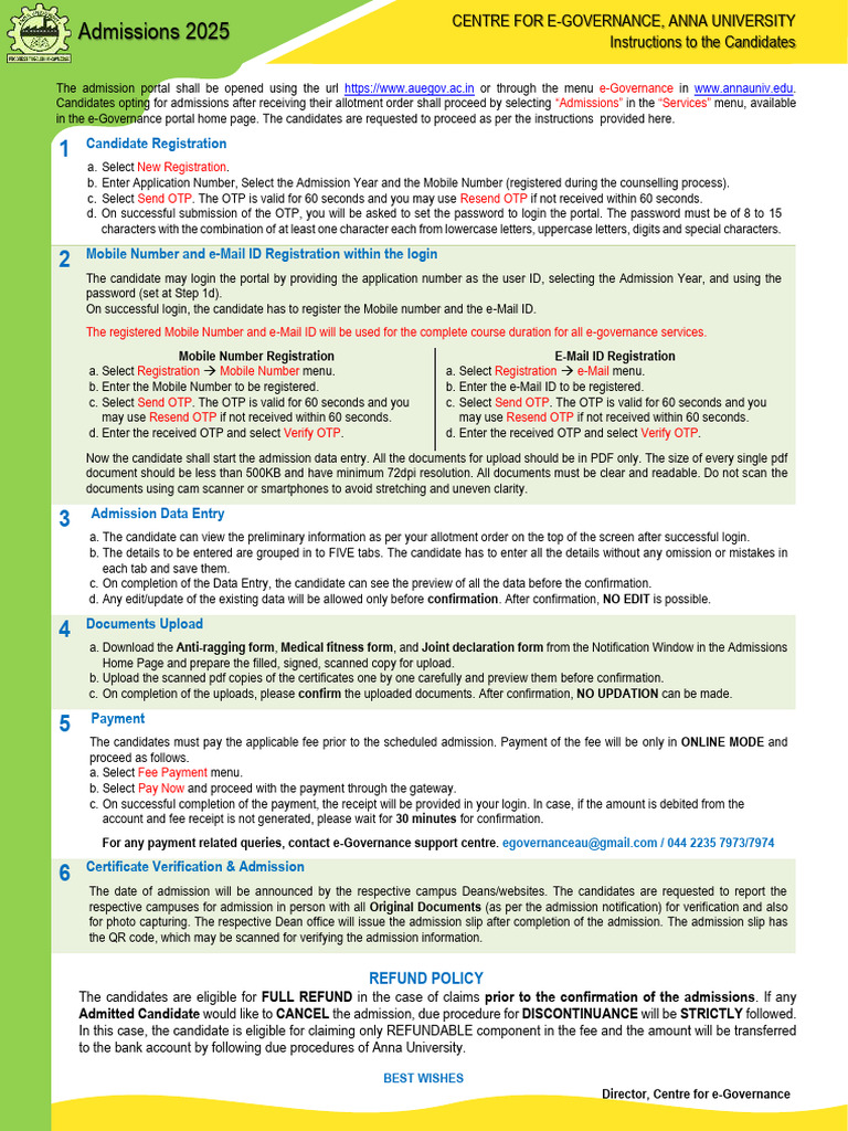 Admissions 2025: Application Guide | PDF | Password | Computing