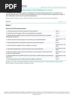 Naranjo ADR Probability Scale Overview | PDF
