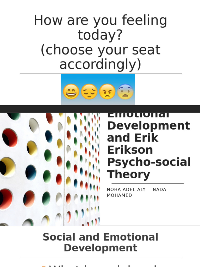 Erikson's Stages of Emotional Development | PDF | Identity (Social ...