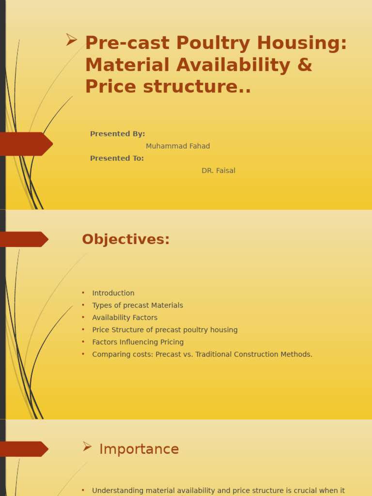 Pre-Cast Poultry Housing | PDF | Precast Concrete