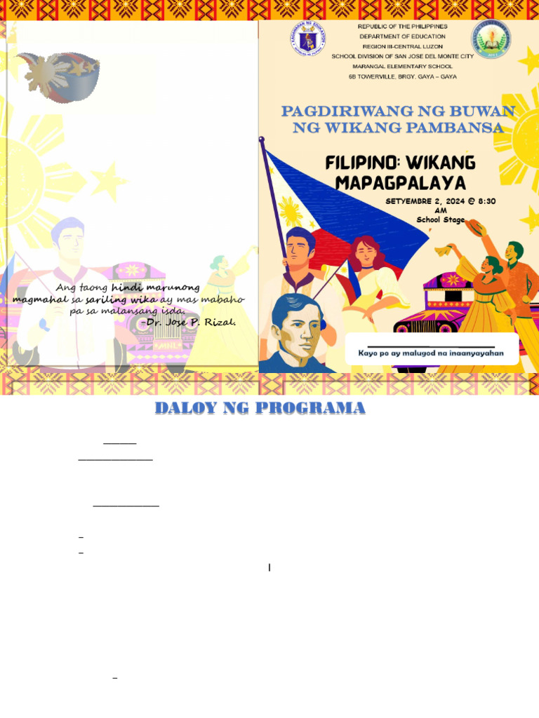 Final Edit Programme-Of-Buwan-Ng-Wika-1 | PDF