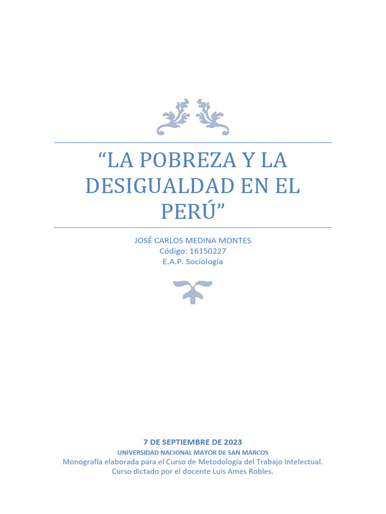 PC2 (Práctica Calificada 2) | PDF | Pobreza | Pobreza e indigencia