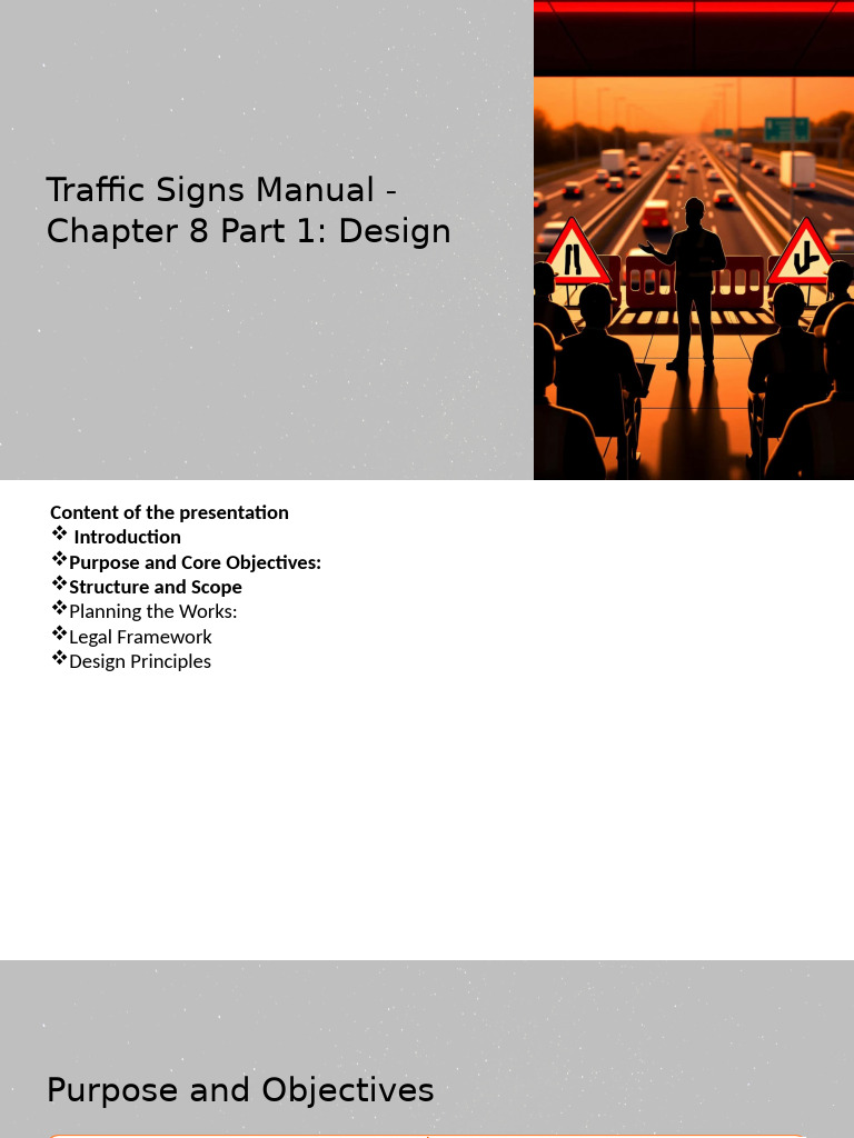 Traffic Signs Manual Chapter 8 Part 1 Design | PDF | Traffic | Safety