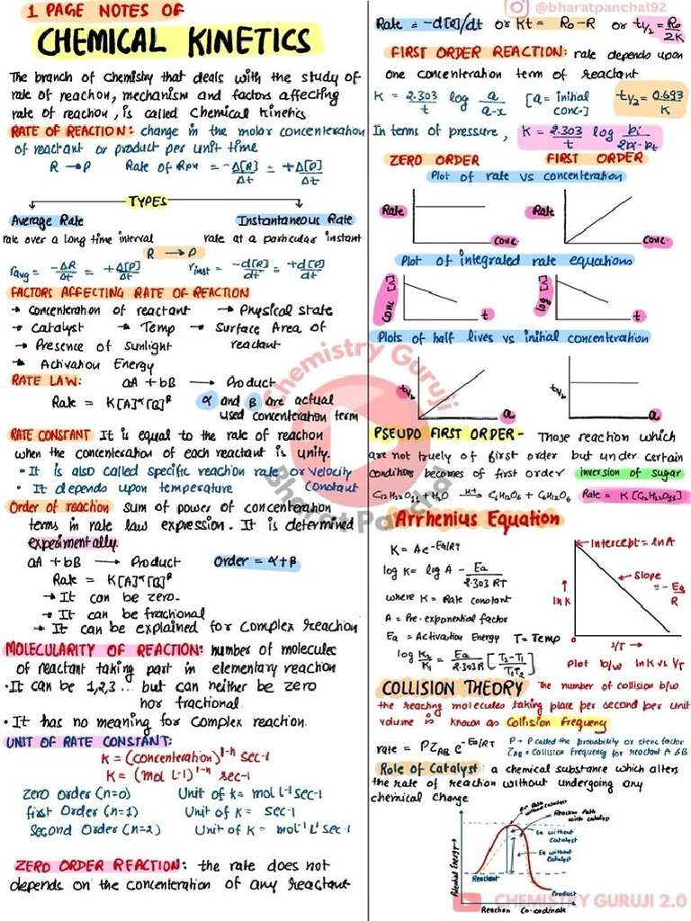 Chemical Kinetics | PDF