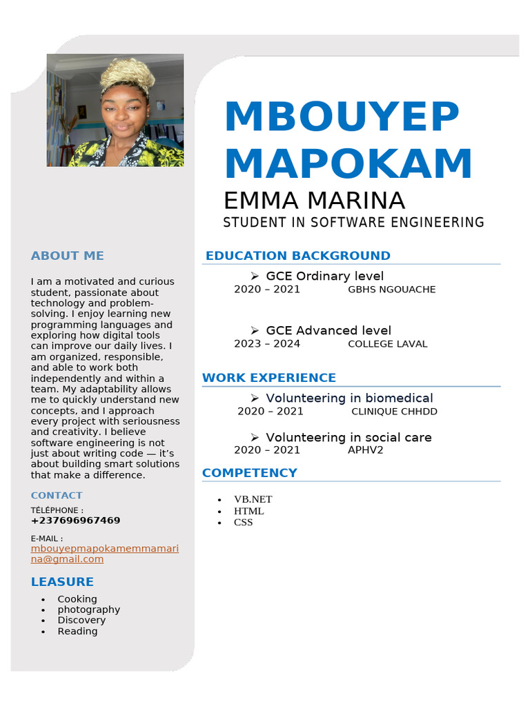 Emma CV | PDF