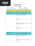 Buku Catatan Anekdot Anak Didik | PDF