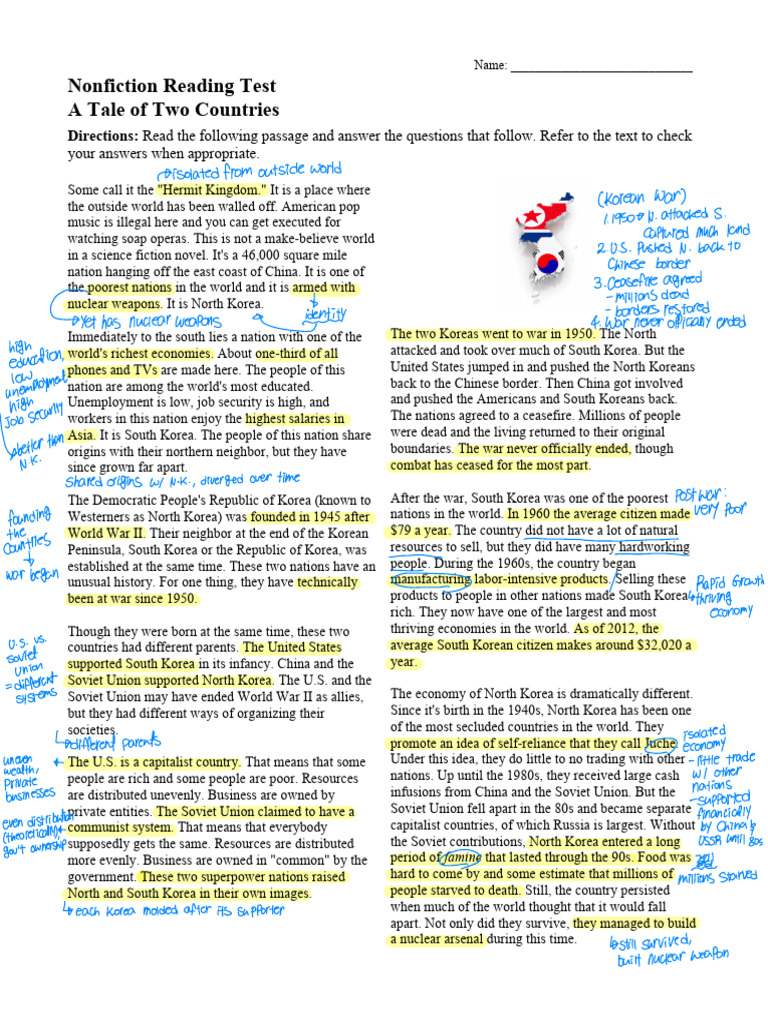 Partition of Korea: A Tale of Two Nations | PDF | North Korea | World ...