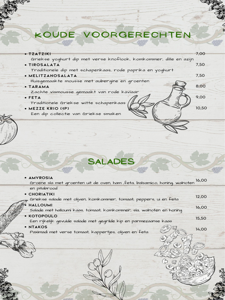Eten Kaart Amvrosia Cousina - Compressed | PDF