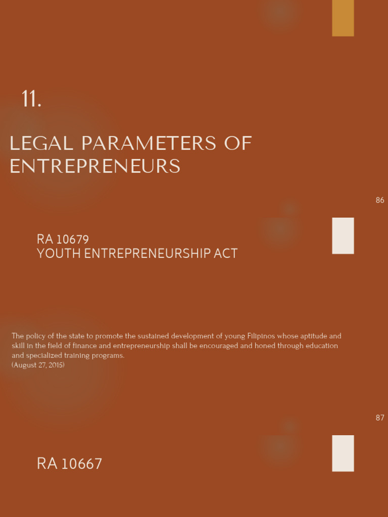 Entrep Mind Legal Parameters | PDF | Business | Philippines
