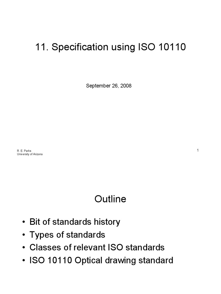 11 Iso 10110 | PDF | International Organization For Standardization ...