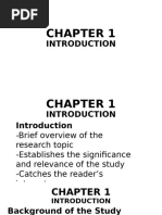 Introduction Vs Background of The Study | PDF