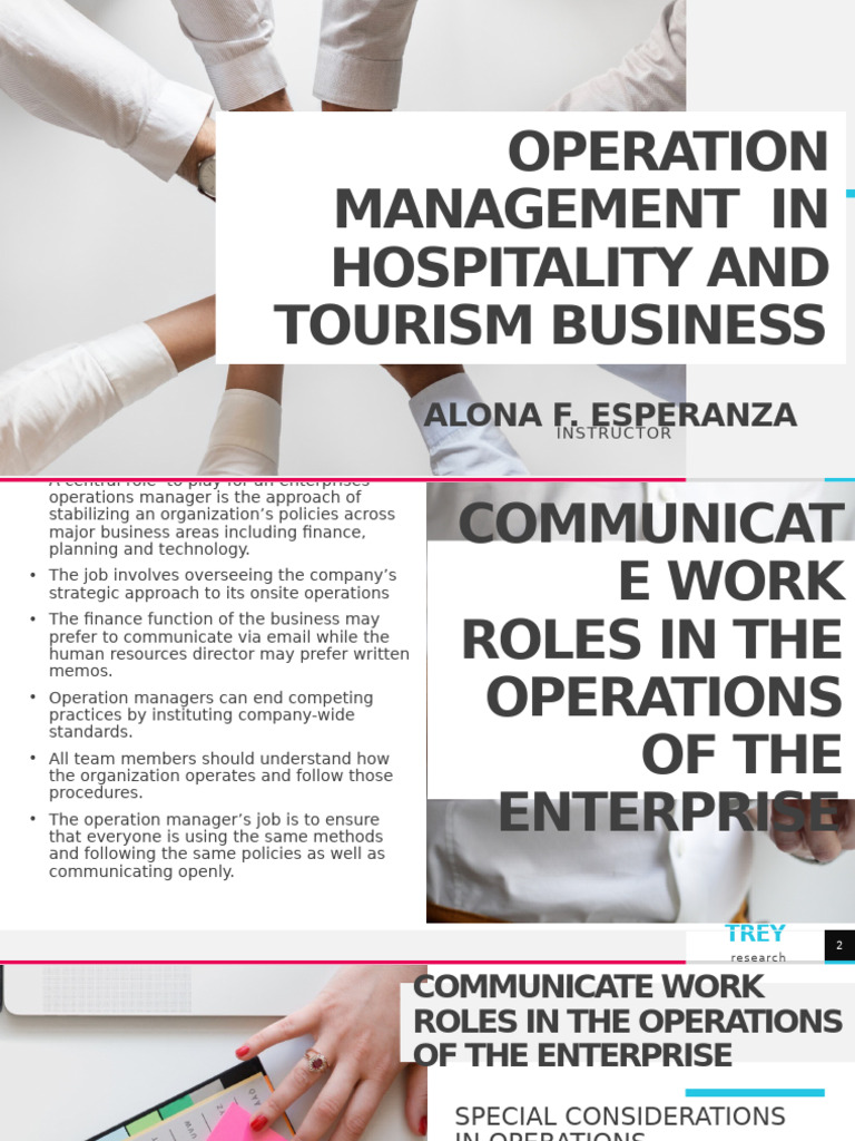 Operation Management in Hospitality and Tourism Business Intro | PDF ...