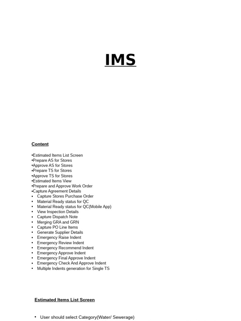 Stores New IMS PPT - Copy (1) | PDF | Microsoft Excel | Software