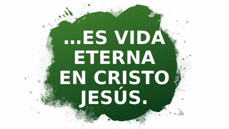 Verde Es Vida Eterna en Cristo Jesús | PDF