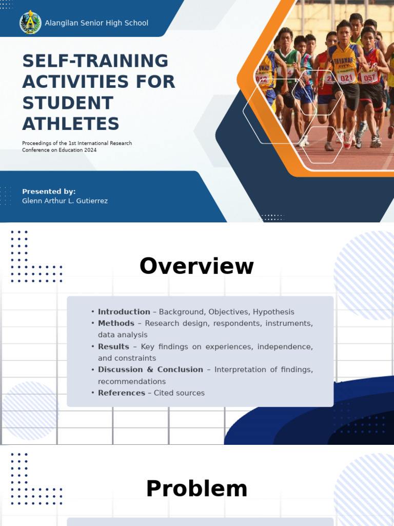 Self-Training Activities for Student Athletes | PDF | Methodology ...