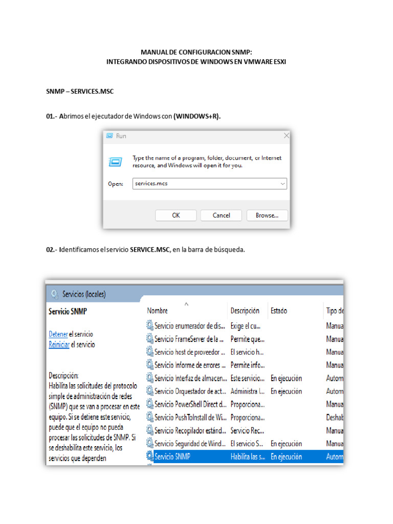 Manual de Configuracion SNMP | PDF