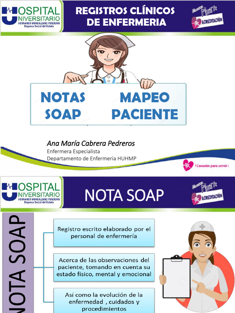 Notas SOAP en Registros de Enfermería | PDF | Enfermería | Enfermedades ...