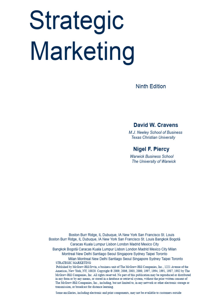 Strategic Marketing Insights and Trends | PDF | Strategic Management ...