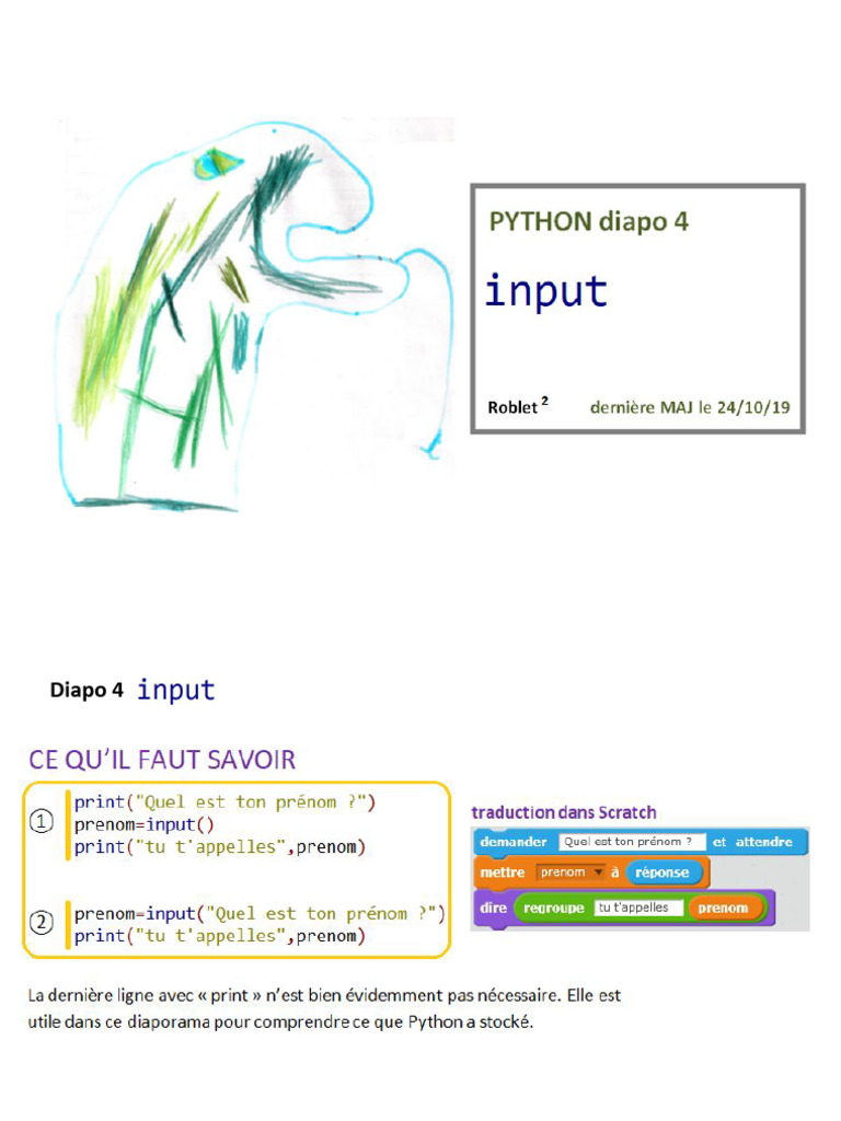 Python Diapo 4 Input | PDF