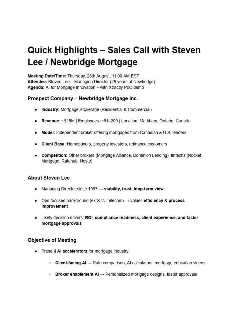 Newbridge Mortgage - Sales Meeting Preparation Research Note-28Aug25 ...