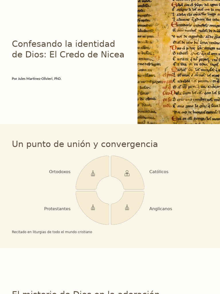 Confesando La Identidad de Dios El Credo de Nicea | PDF | Trinidad ...