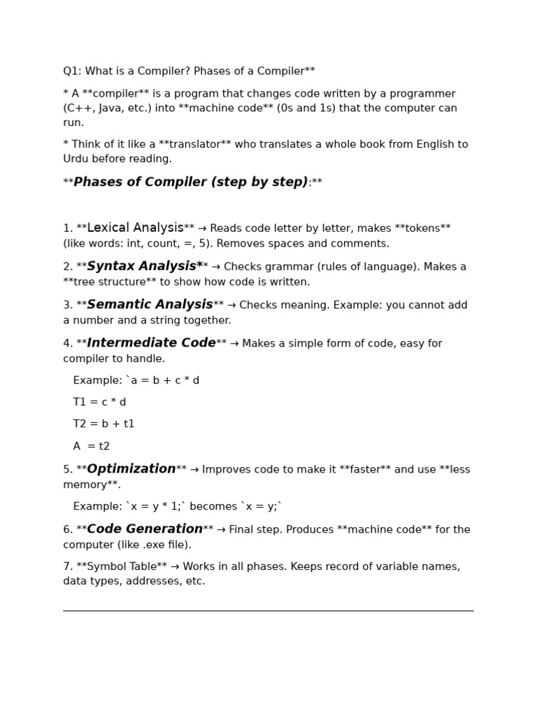 Compiler Phases and Lexical Analysis | PDF | Parsing | Compiler