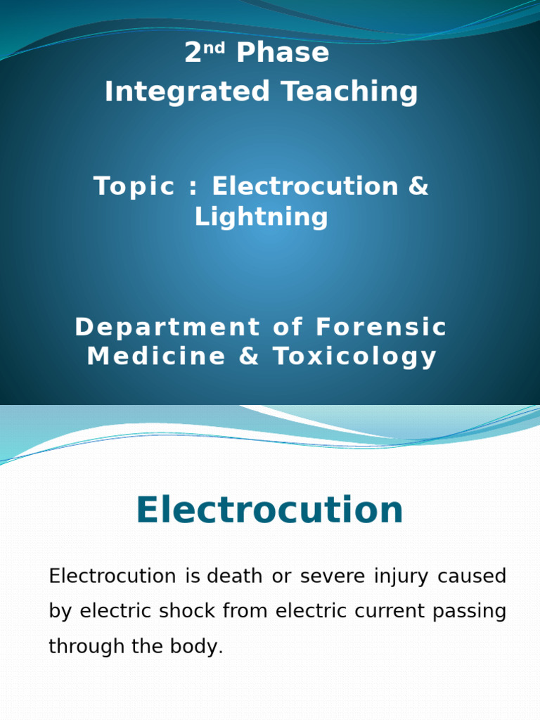 Crocodile Skin Lesions from Electrocution | PDF | Electricity
