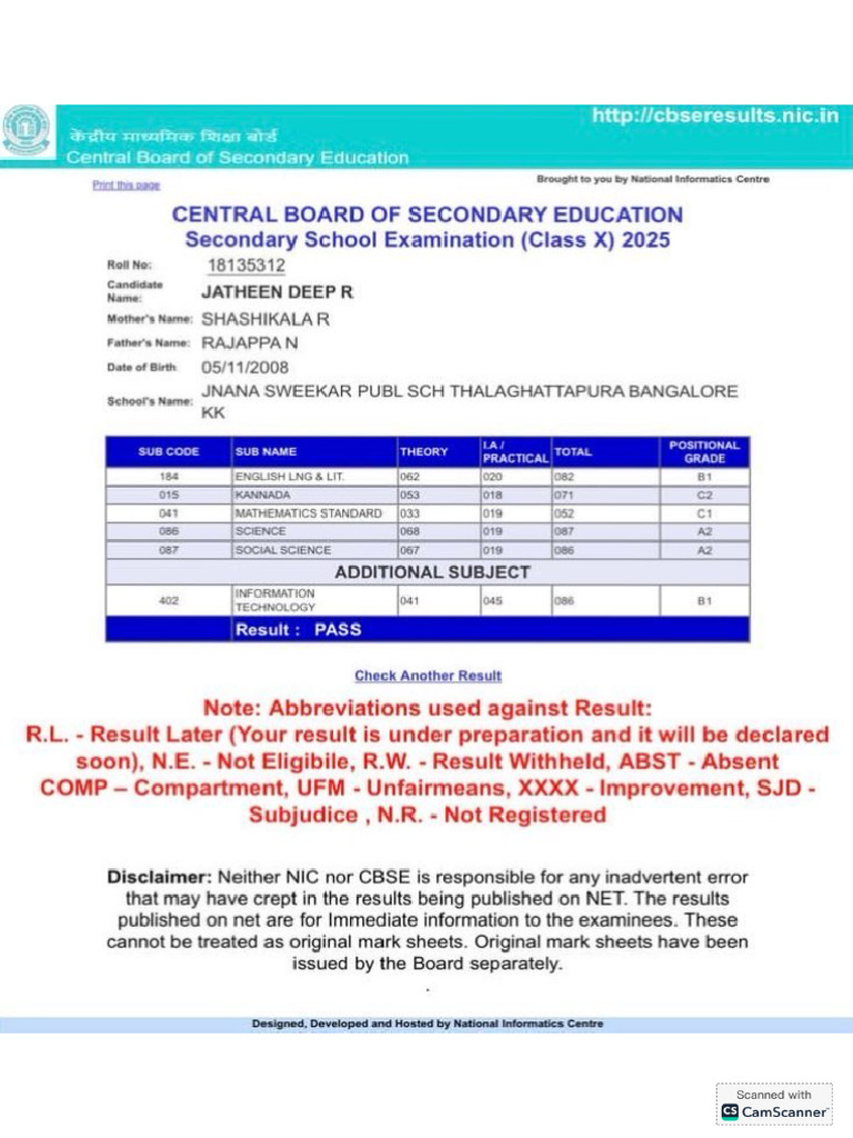 CBSE 10th Marks | PDF