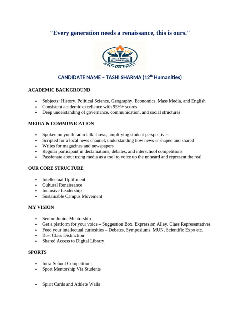 Every Generation Needs a Renaissance | PDF