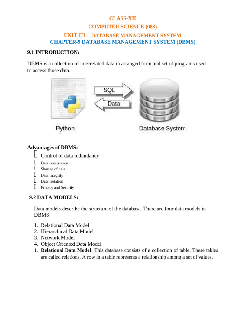 Database Management System Overview | PDF | Relational Database ...