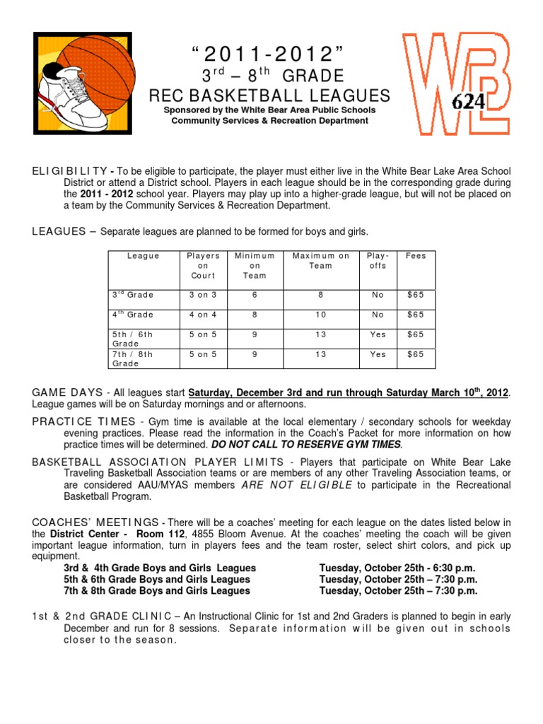 Basketball Sign Up | PDF | Schools