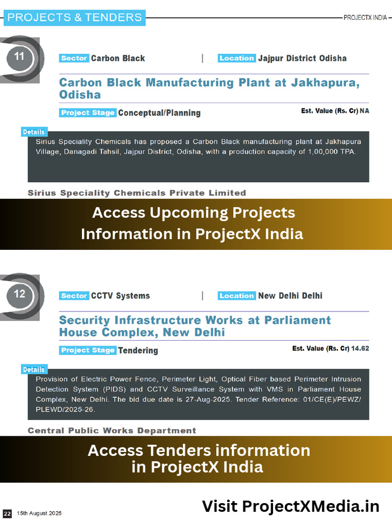 Access Industrial Projects in India | PDF