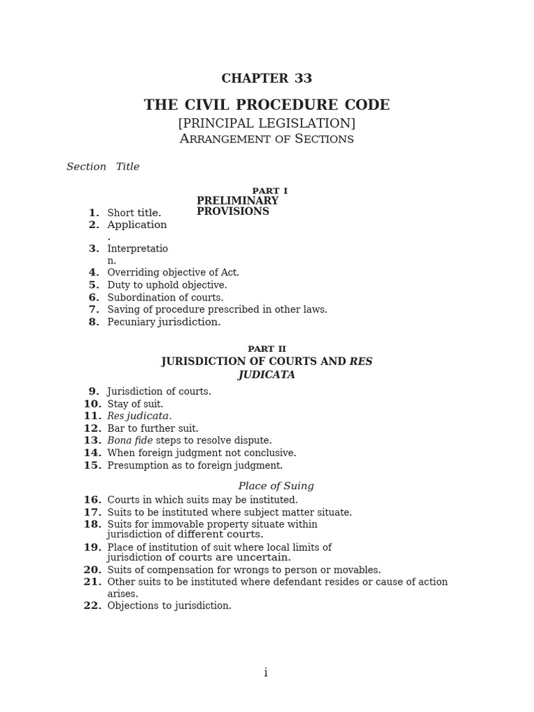 The Civil Procedure Code | PDF | Lawsuit | Discovery (Law)