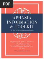 A-FROM Framework at Aphasia Institute | PDF | Aphasia | Attitude ...