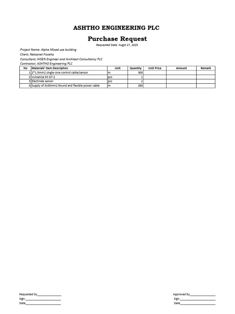 Sumerseble Pump Elecrical Request | PDF