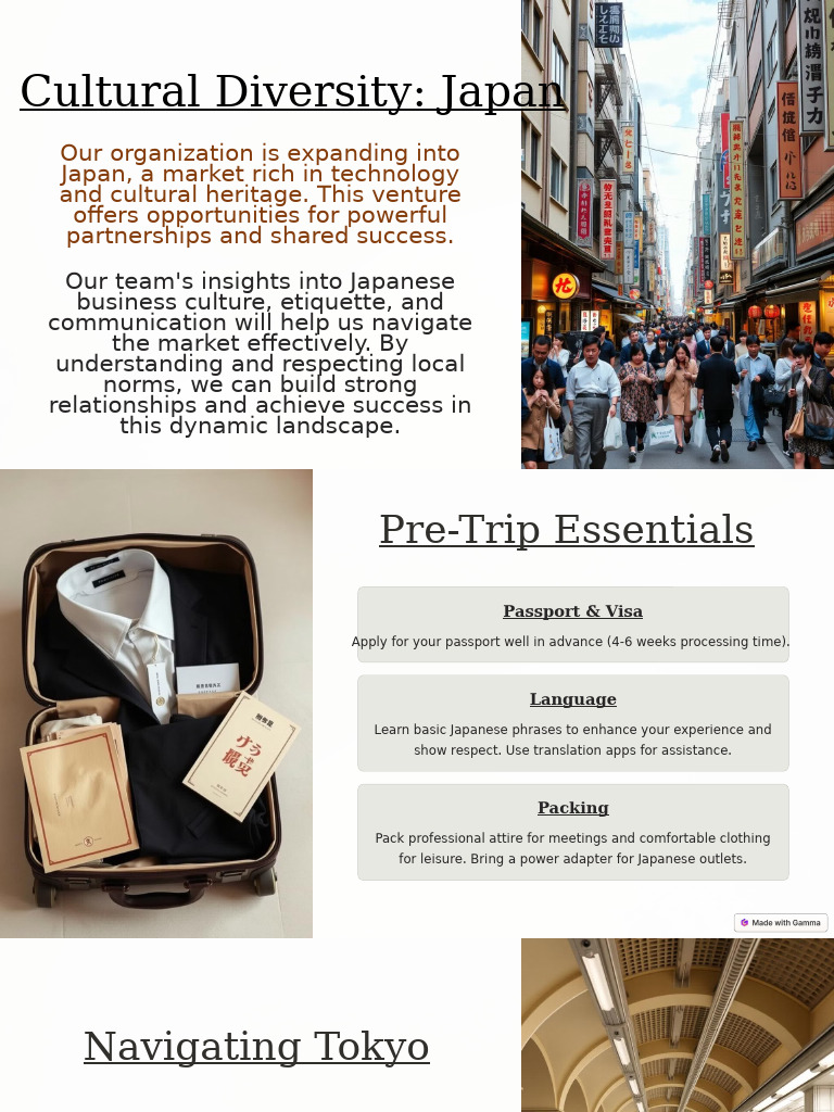 Cultural Diversity Japan | PDF | Japanese Yen | Nonverbal Communication