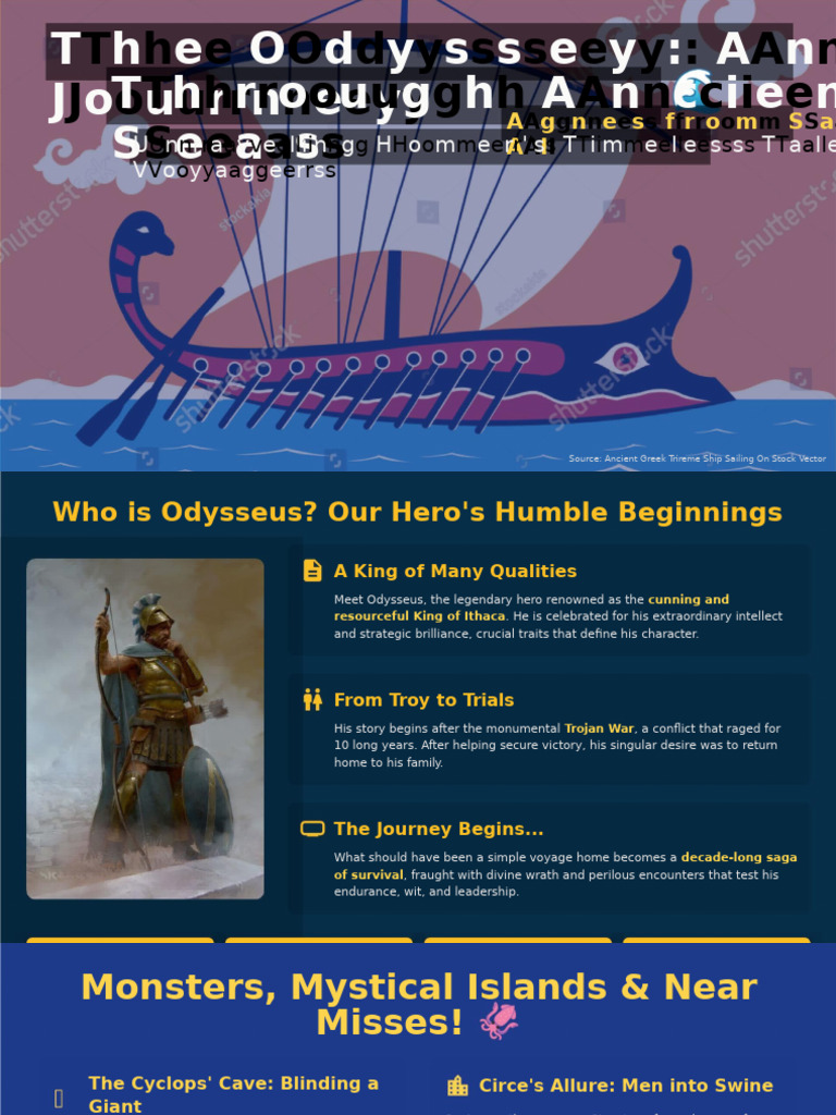 Create Overview of The Odyssey | PDF | Odysseus | Odyssey