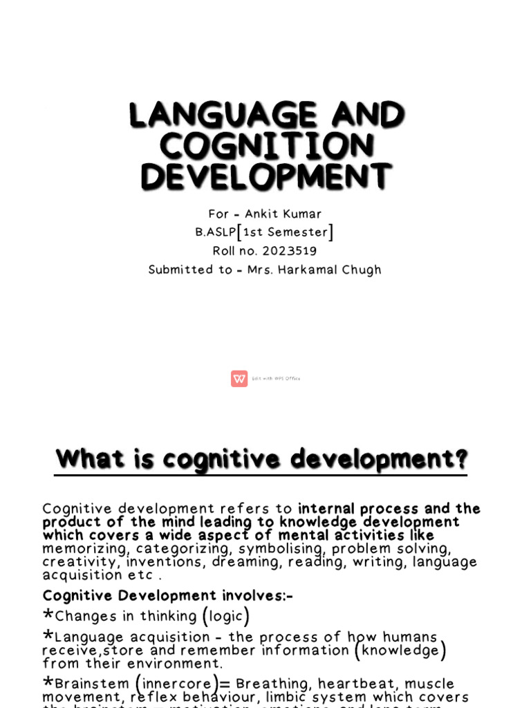 Language and Co-Wps Office | PDF | Language Development | Schema ...