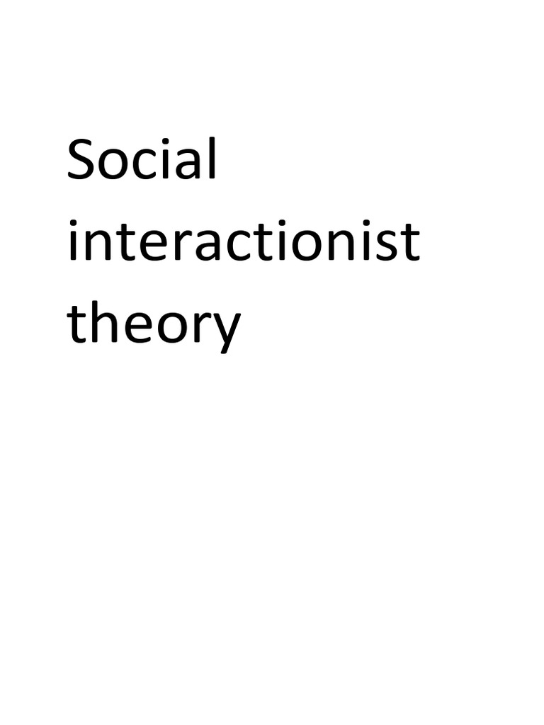 Social Interactionist Theory. by Harpreet Kaur | PDF | Learning ...