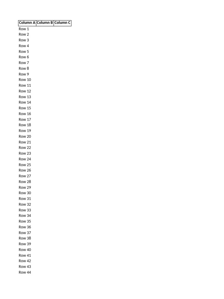 3 Column Sheet 50 Rows | PDF
