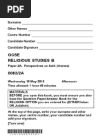 Structuring GCSE RE 'D' Questions | PDF | Argument | Conscience
