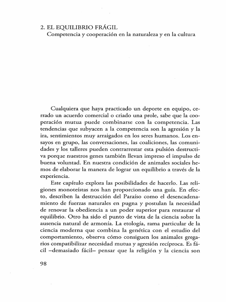 SENNET, Richard. El Equilibrio Frágil | PDF