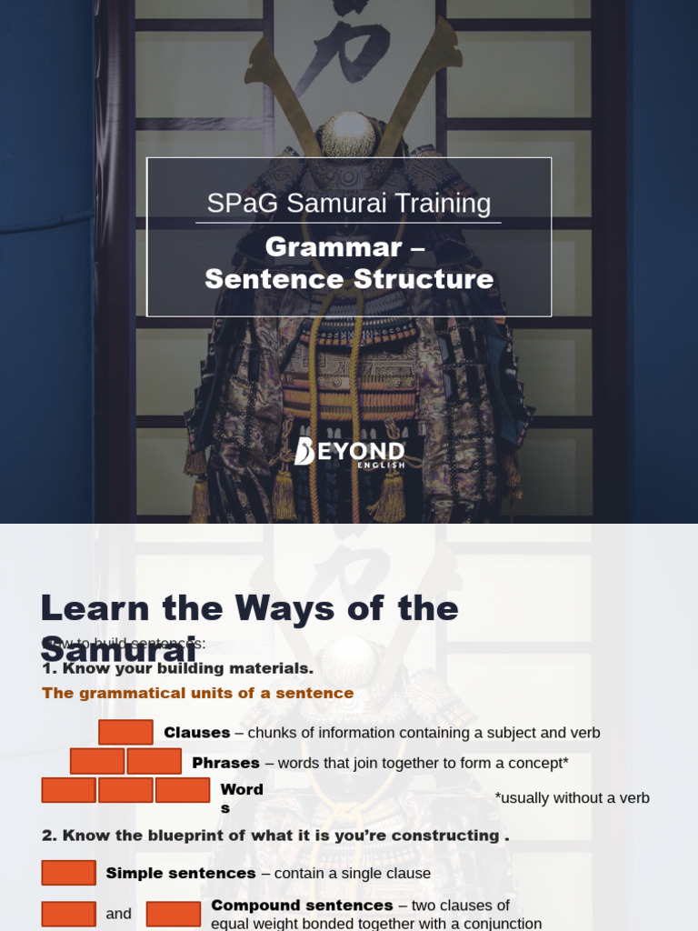 Mastering Sentence Structure Techniques | PDF | Clause | Linguistic ...