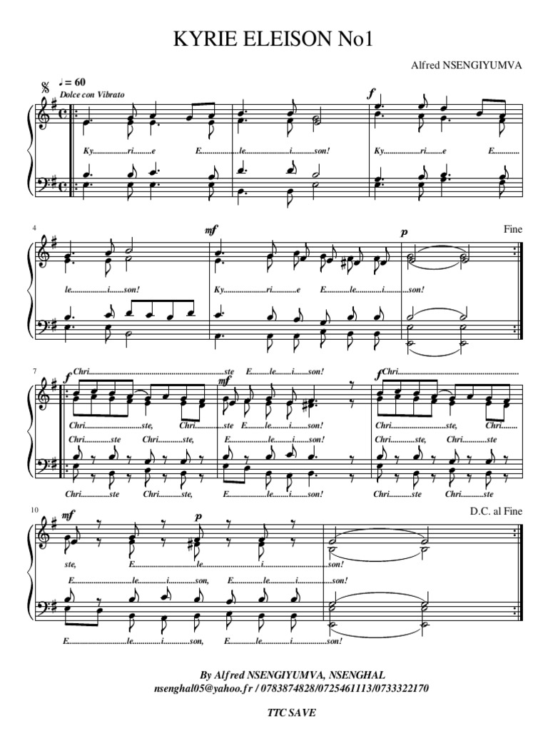 Kyrie Eleison by Alfred | PDF