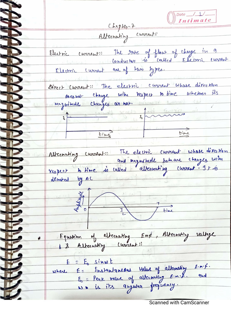 Ch-7 Alternating Current | PDF